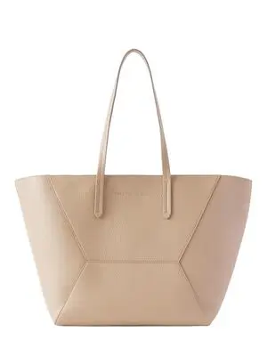 Brunello Cucinelli Textured-leather Tote - Neutrals