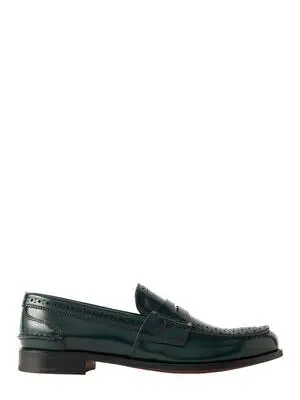 Church's Robin Glossed-leather Penny Loafers - Dark Green