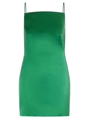 Givenchy Silk-satin Mini Dress - Green
