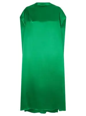 Dries Van Noten Silk-satin Midi Dress - Green