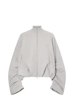 Dries Van Noten Cotton-jersey Zip-up Sweatshirt - Gray