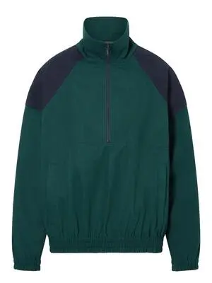Saint Laurent Cotton Half-zip Jacket - Green