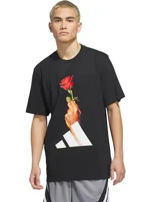 Adidas D-rose Celebration Graphic T-shirt - Black