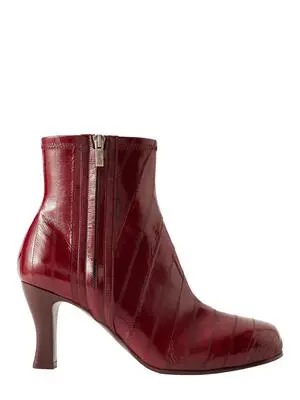 Loewe Bobine Hagfish Ankle Boots - Burgundy