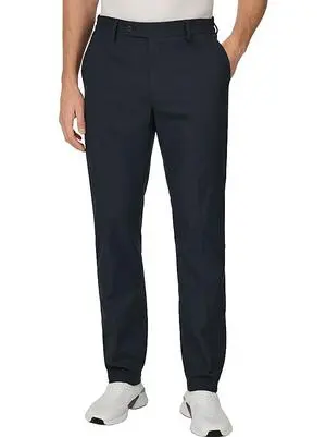 Boggi Milano Technical Fabric Trousers - Navy Blue