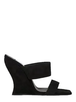 Alaïa Sculptural Wedge Mule - Noir