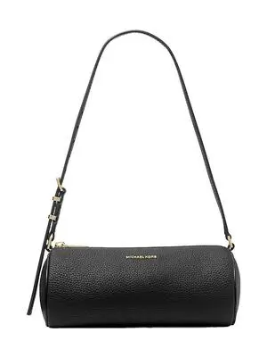 Michael Kors Izzy Small Pebbled Leather Barrel Pouchette - Black