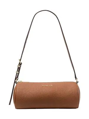 Michael Kors Izzy Small Pebbled Leather Barrel Pouchette - Luggage
