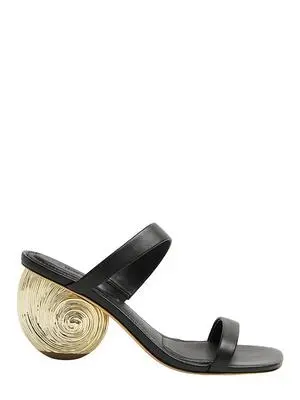 Simkhai Marion Embellished Heel Slides - Black/gold