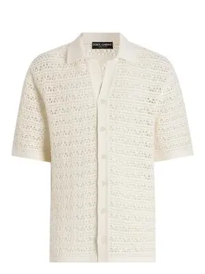Dolce & Gabbana Crochet Shirt - White
