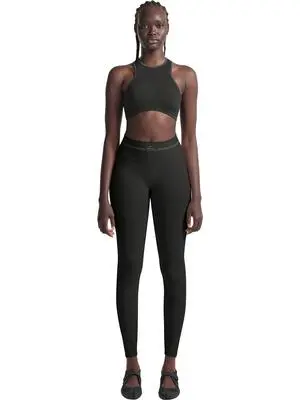 Nike Skims Ribbed Seamless High-waisted 26" Leggings - Black