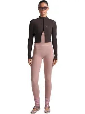 Nike Skims Ribbed Seamless High-waisted 26" Leggings - Pink