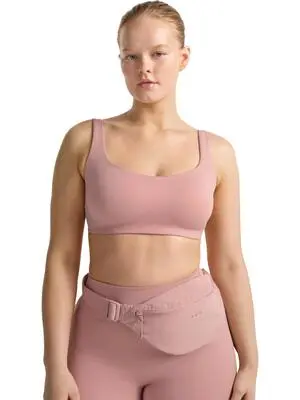 Nike Skims Matte Scoop-neck Bra - Pink