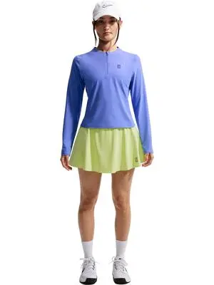 Nike Court Advantage Dri-fit Short Tennis Skirt - Yellow
