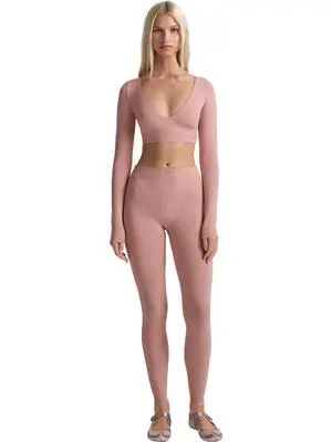 Nike Skims Weightless Layers High-waisted V-panel Leggings - Pink