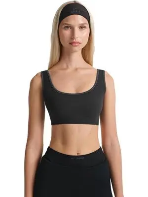 Nike Skims Ribbed Seamless Scoop Bra - Black