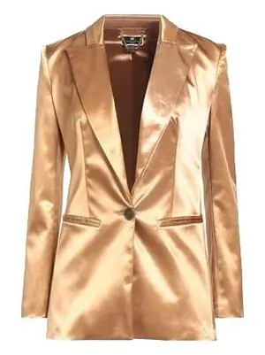 Elisabetta Franchi Single-breasted Blazer - Gold