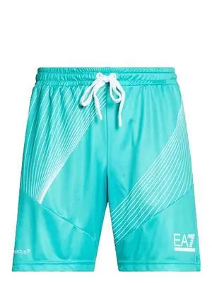 EA7 Polyester Shorts - Green