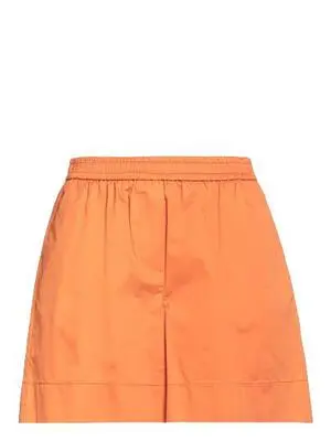 KAOS Solid Cotton Shorts - Orange