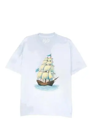 MELT Boat Print T-shirt - Blue
