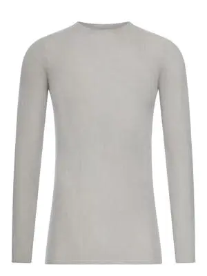 Rick Owens Ribbed Crew-neck Sweater - Grey