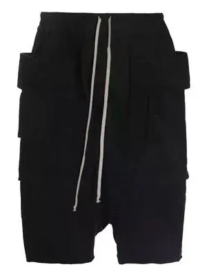 Rick Owens Drawstring Multi-pocket Shorts - Black