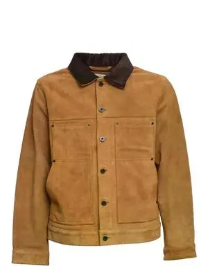 Filson Corduroy-collar Suede Short Jacket - Neutrals