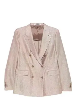 Tagliatore Double-breasted Peak-lapel Blazer - Pink