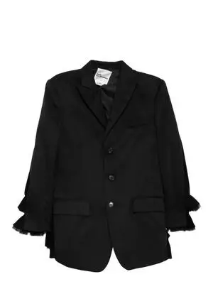 Noir Kei Ninomiya Ruffled Blazer - Black