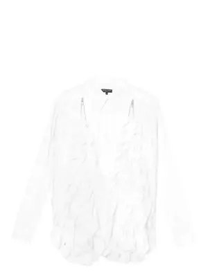 Comme Des Garçons Ruffled Shirt - White