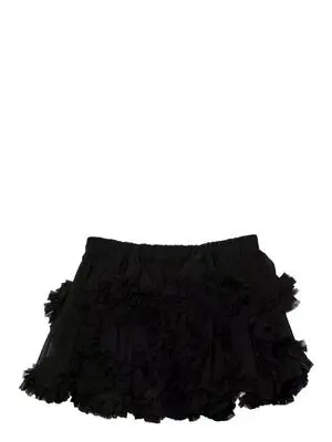 Noir Kei Ninomiya Ruffled Tiered Skirt - Black