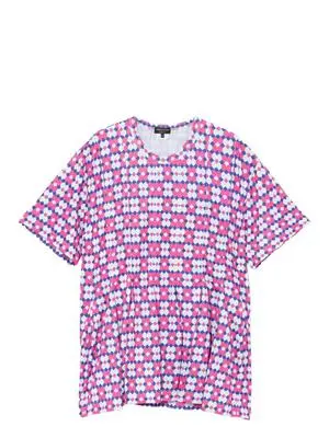 Comme Des Garçons Geometric-print T-shirt - Pink