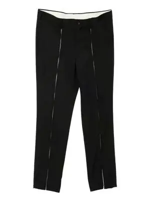 Comme Des Garçons Zip-detail Trousers - Black