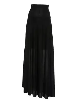 RUOHAN High-waisted Maxi Skirt - Black