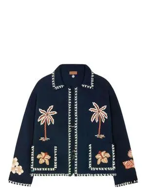 Alanui Embroidered Jacket - Blue