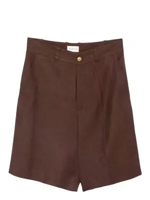 P.a.r.o.s.h Pleated Tailored Shorts - Brown