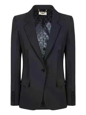Elisabetta Franchi Single-breasted Blazer - Blue