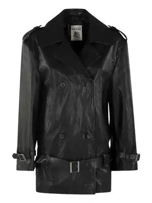 SEMICOUTURE Lara Double-breasted Jacket - Black