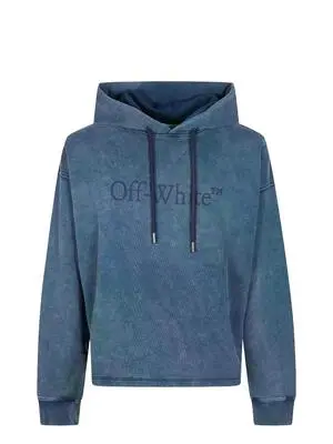 Off-White Logo Hoodie - Blue