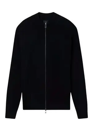 Armani Exchange Zip-up Cardigan - Black