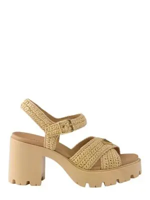 Prada Crochet Sandals - Neutrals