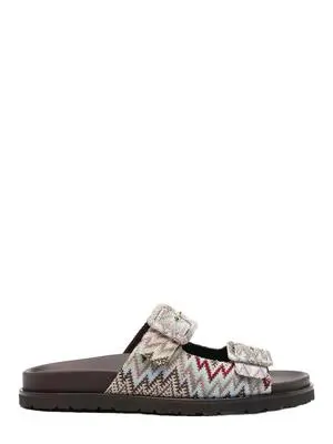Missoni Clear Snake Sandals - Pink