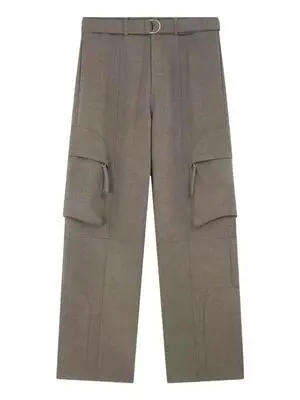THE FRANKIE SHOP Kelly Belted Cargo Trousers - Grey