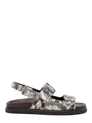 Missoni Buckle Strap Platform Sandals - Brown