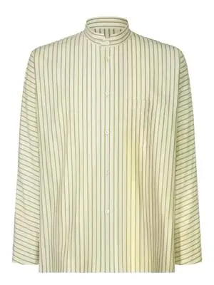 Issey Miyake Striped Button-up Shirt - Neutrals