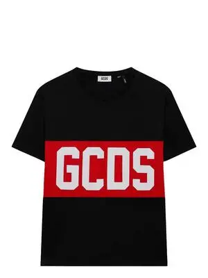 Gcds Logo-band T-shirt - Black