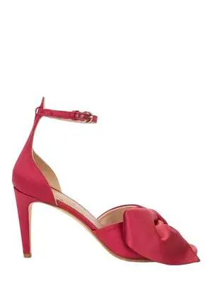 Red Valentino Bow-detail Ankle-strap Sandals - Red