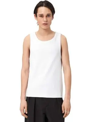 ALLSAINTS Axel Ribbed Vest Optic White