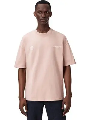 ALLSAINTS Emblem Short Sleeve Cotton T-shirt - Sunbaked Pink