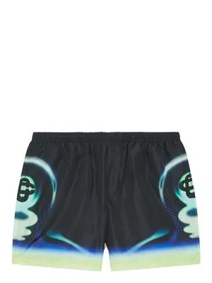 Casablanca Sporchid Printed Swim Shorts - Black